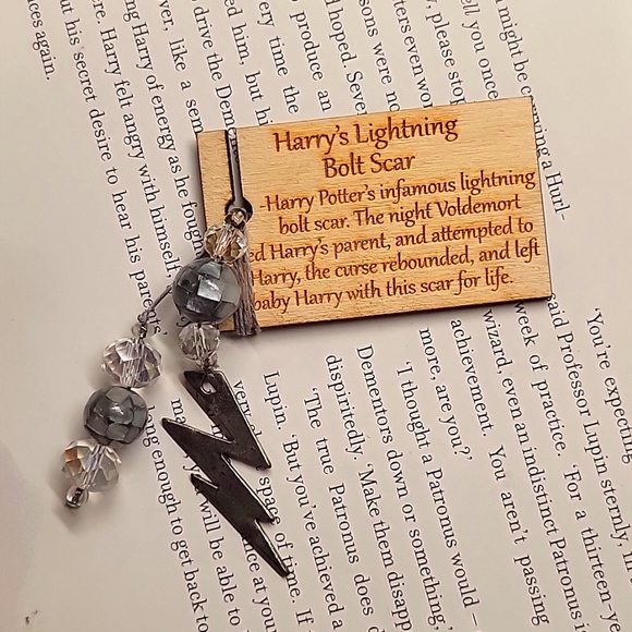 Other | Harry Potter Bookmark Harrys Lightning Bolt Scar | Poshmark